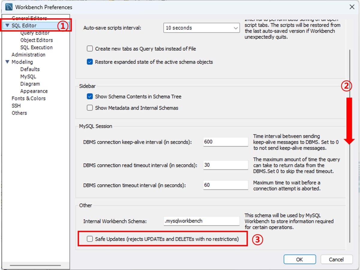 MySQL Error Code 1175 : MySQL Workbench Delete 구문 오류 해결. - SH PROGRAM